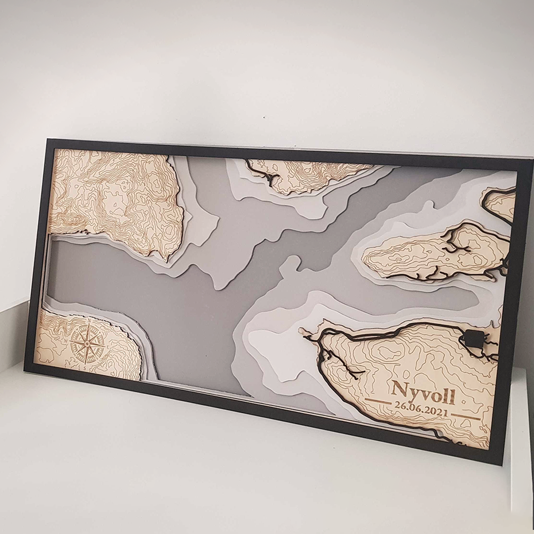 Personalized wood map – Timber Tale